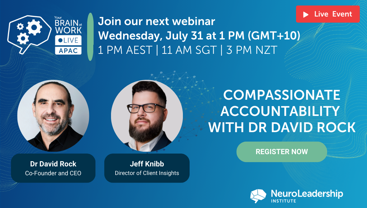 Webinar | Compassionate Accountability with Dr David Rock